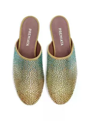 Premiata Rhinestone Embellished Mules