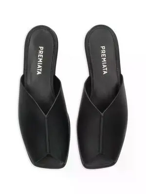 Premiata Squared Peep-toe Mules