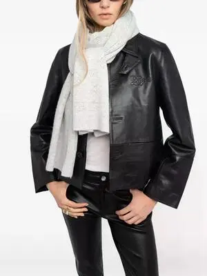 Zadig&Voltaire Demi Pointelle Scarf - Grey