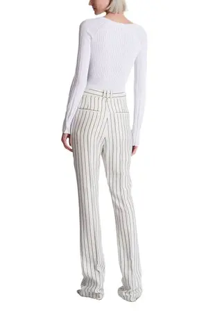 Balmain Straight-leg Pinstripe Trousers