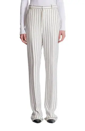 Balmain Straight-leg Pinstripe Trousers