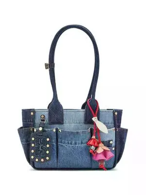 GANNI Flower Charm Keyring - Red
