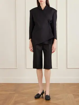 Khaite Palto Wool And Silk-blend Cady Blazer