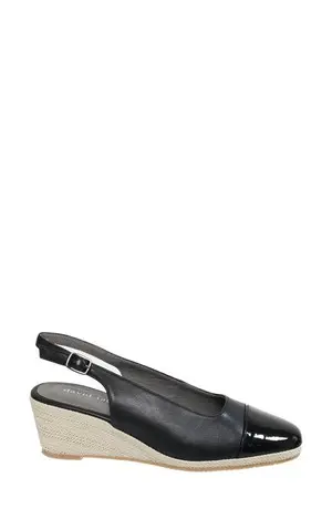DAVID TATE Sheyla Slingback Wedge Pumps - Black