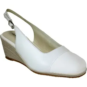 DAVID TATE Sheyla Slingback Wedge Pumps - White