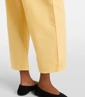 LESET Kyoto Wide-leg Cotton Pants - Orange