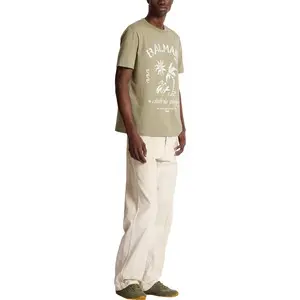 Balmain T-shirt With Plage Print