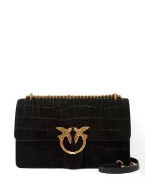 Pinko Love One Chain Leather Crossbody Bag