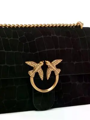 Pinko Love One Chain Leather Crossbody Bag