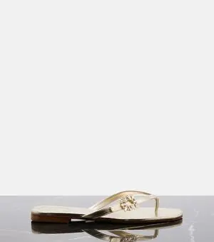 ROGER VIVIER Embellished Sandals - Gold