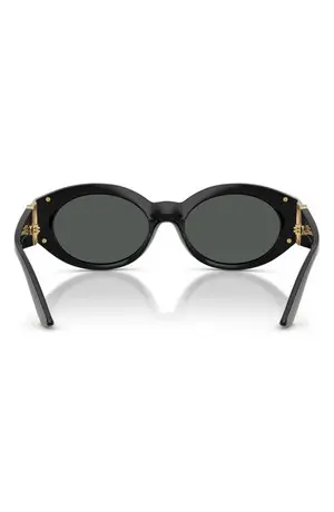 Versace 55mm Oval Sunglasses