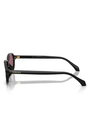 Versace 53mm Pillow Sunglasses - Black/violet
