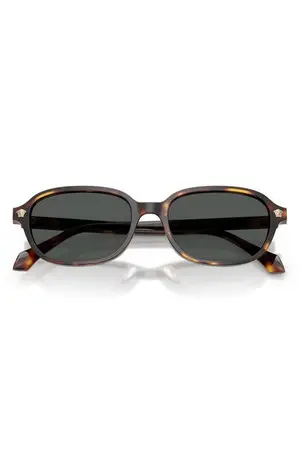 Versace 53mm Pillow Sunglasses - Havana/dark Brown