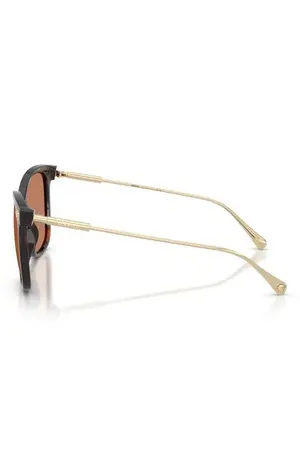 Versace 57mm Square Sunglasses - Havana/brown