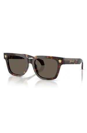 Versace 52mm Square Sunglasses - Havana/brown