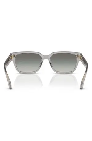 Versace 56mm Rectangular Sunglasses