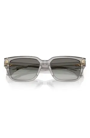 Versace 56mm Rectangular Sunglasses