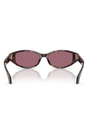 Versace 54mm Cat Eye Sunglasses - Havana/violet