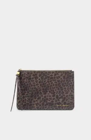 KATIE LOXTON Tassel Charm Pouch - Leopard