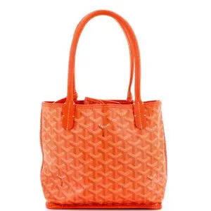 Goyard Anjou Reversible Tote Coated Canvas Mini - Orange