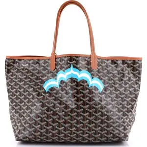Goyard Saint Louis Tote Printed Coated Canvas Pm