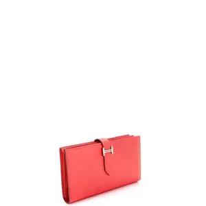 Hermès Bearn Wallet Epsom Long - Red