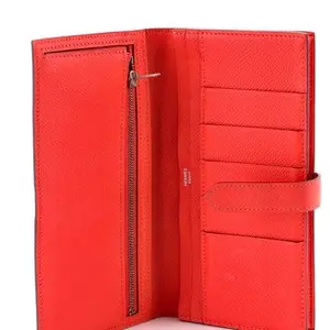 Hermès Bearn Wallet Epsom Long - Red