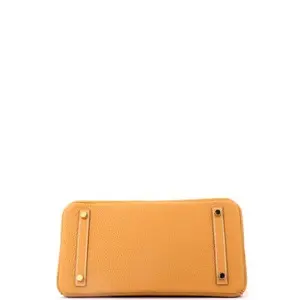 Hermès Birkin Handbag Brown Togo With Gold Hardware 30 - White
