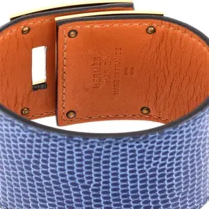 Hermès Kelly Dog Bracelet Lizard - Blue