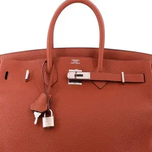 Hermès Birkin Handbag Togo With Palladium Hardware - Brown