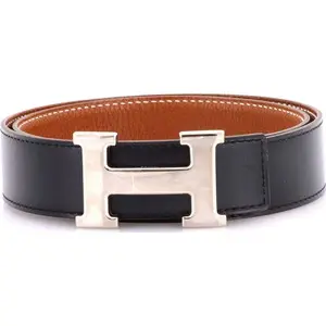 Hermès Constance Reversible Leather Belt - Black