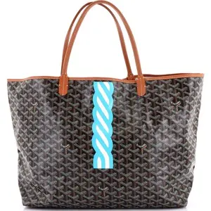 Goyard Saint Louis Gm Tote Printed Coated Canvas - Brown