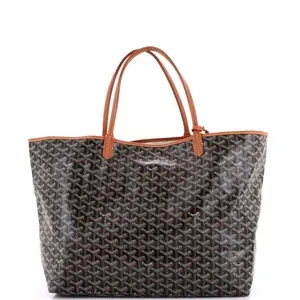 Goyard Saint Louis Gm Tote Printed Coated Canvas - Brown