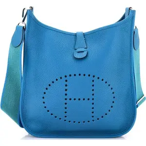 Hermès Evelyne Bag Gen Iii Clemence Pm - Blue