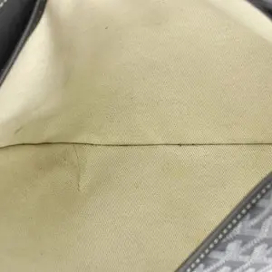 Goyard Coursier Messenger Bag Coated Canvas And Leather - Grey