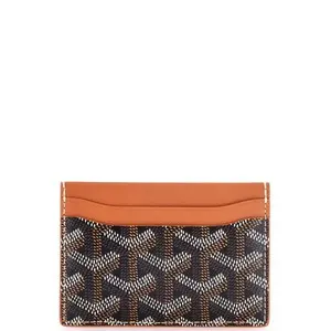 Goyard Saint Sulpice Card Holder Coated Canvas - Black
