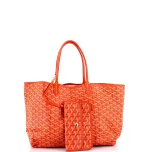 Goyard Saint Louis Tote Coated Canvas Pm - Orange