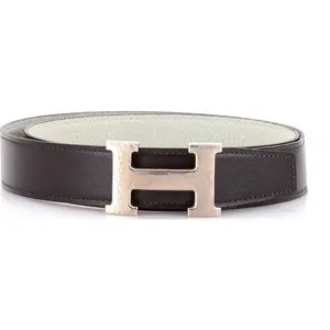 Hermès Constance Martelee H Reversible Belt With Hammered Hardware - Brown