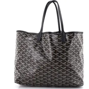 Goyard Saint Louis Pm Tote Coated Canvas - Black