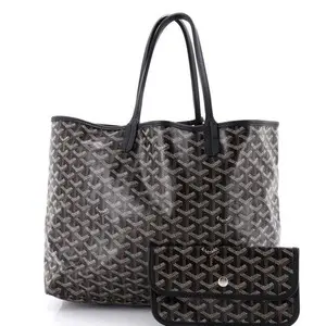Goyard Saint Louis Pm Tote Coated Canvas - Black