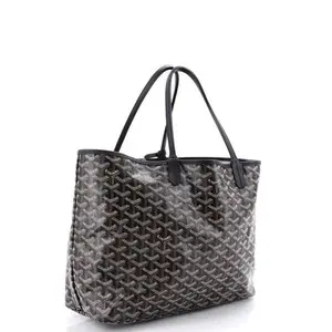 Goyard Saint Louis Pm Tote Coated Canvas - Black