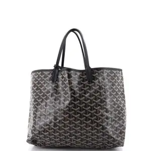 Goyard Saint Louis Pm Tote Coated Canvas - Black