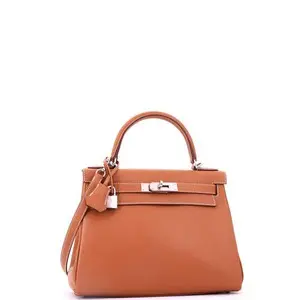Hermès Kelly Handbag Brown Madame With Palladium Hardware 28