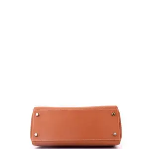 Hermès Kelly Handbag Brown Madame With Palladium Hardware 28