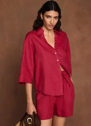Mint Velvet Linen Resort Shirt