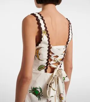 ALEMAIS Alémais Printed Cotton Minidress