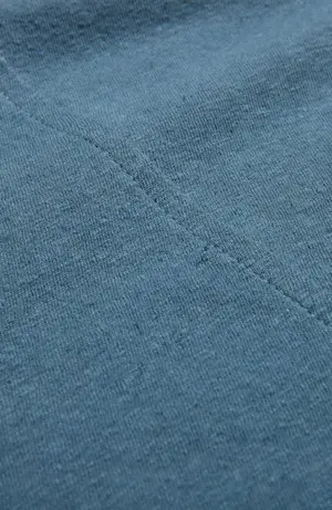 CELTIC & CO. Linen Blend Short Sleeve Swing Top - Smoke Grey