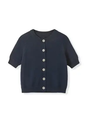 CELTIC & CO. Short Sleeve Knitted Cardigan