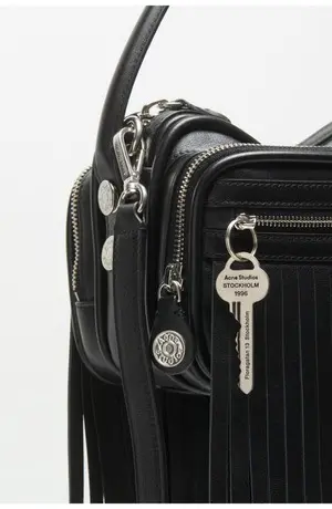 Acne Studios Camero Kit Fringe Leather Handbag