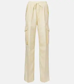 Phoebe Philo Silk Cargo Trousers